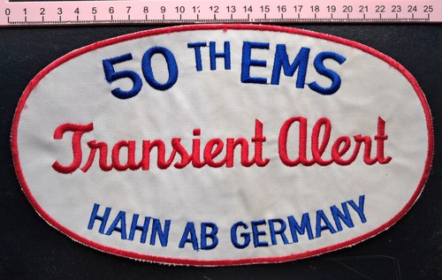 USAF Patch 50th TFW EMS Transient Alert Hahn Air Base West Germany ...