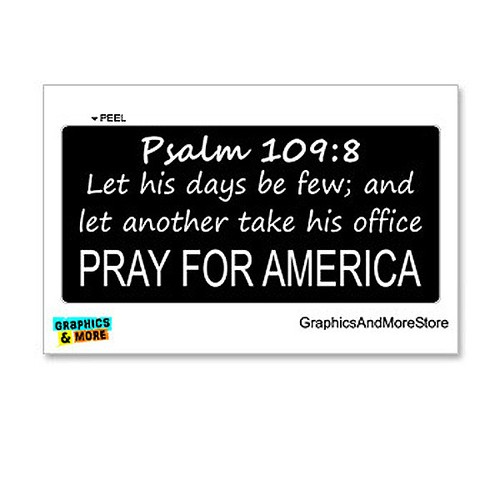 Psalm 109-8 Pray for America - Window Bumper Locker Sticker | eBay