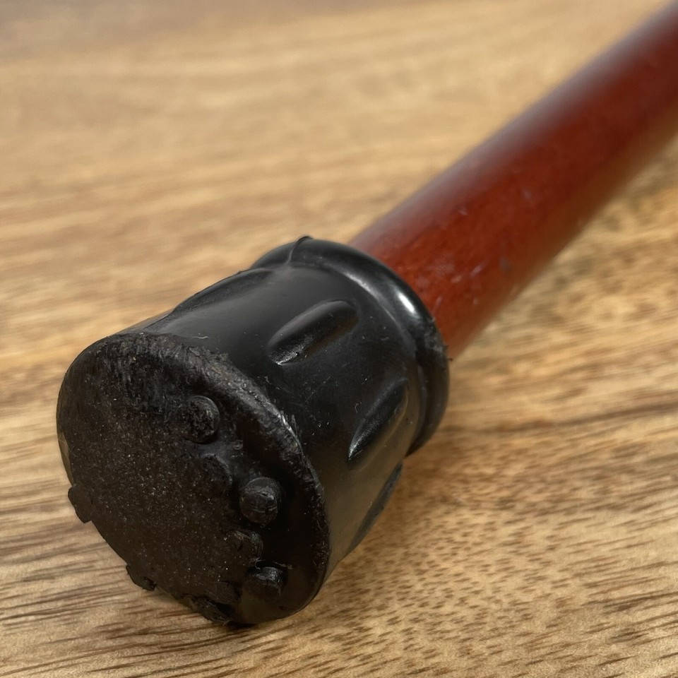 Vintage Walking Stick Brass Handle Wooden Cane Assist Victorian Style ...