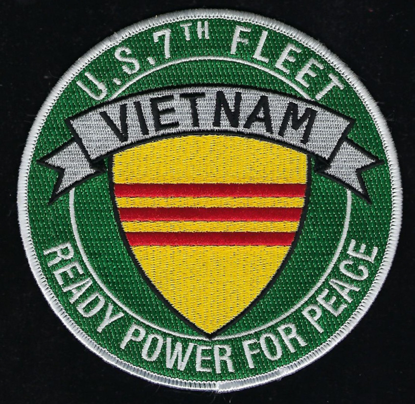 7TH FLEET VIETNAM WAR PATCH US NAVY USS PIN UP TOMCAT DIXIE YANKEE STAR ...