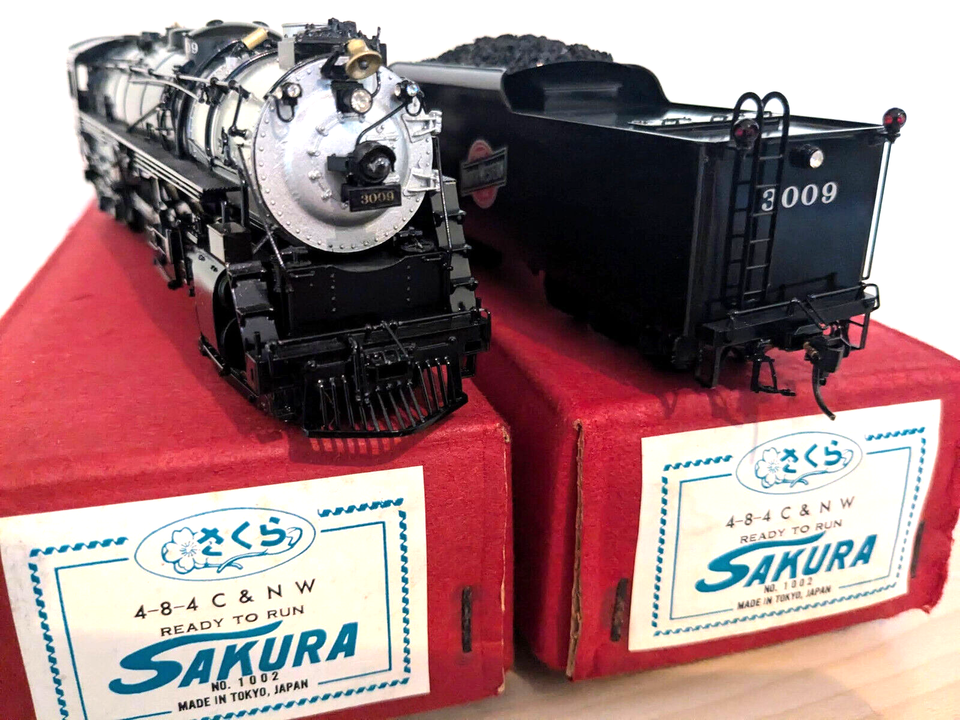 SUPER RARE! PFM **SAKURA **HAND-BUILT BRASS "C&NW 4-8-4" HO *CUSTOM ...