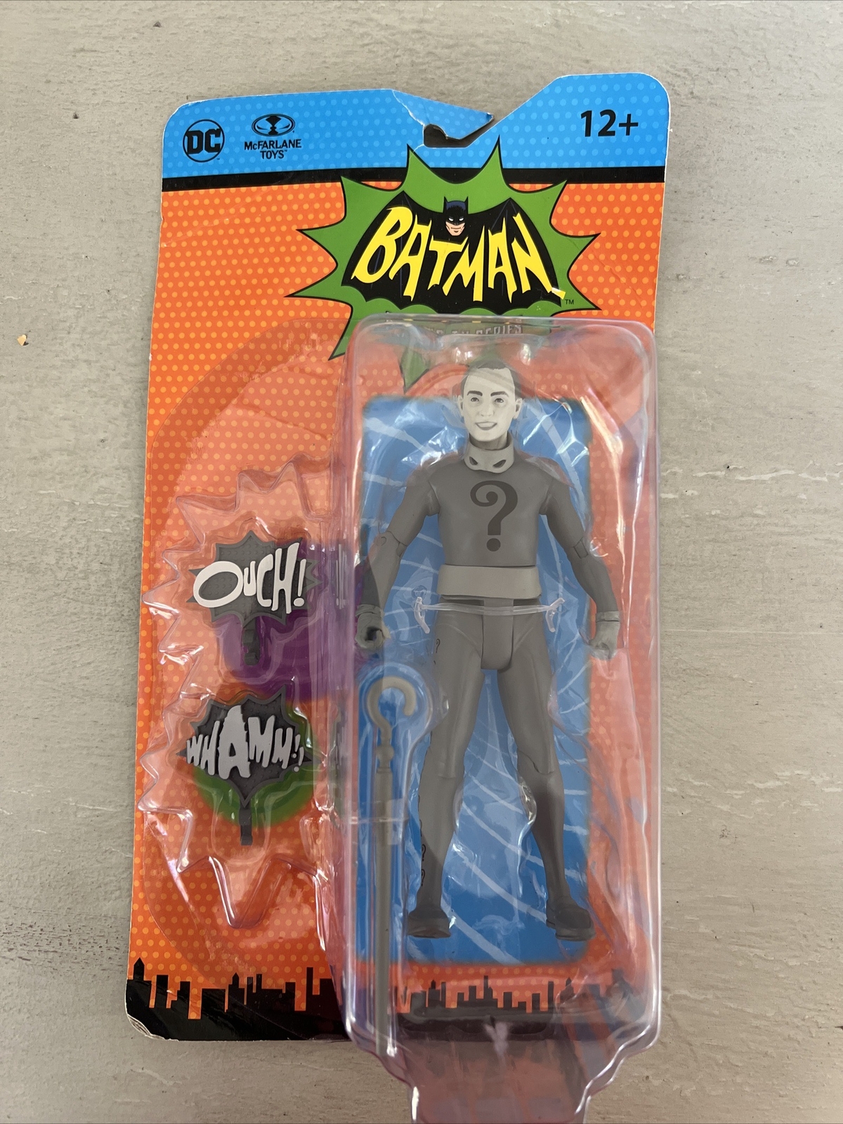 Mcfarlane Batman DC Retro 66 Classics RIDDLER Unmasked Black White ...