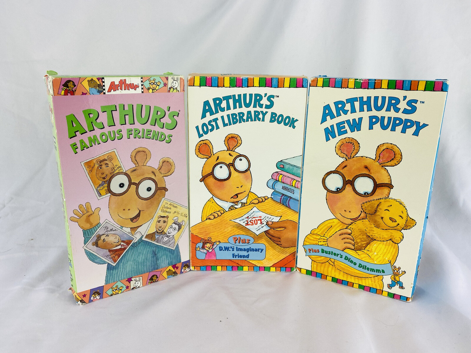 Arthur VHS Tapes, Lot Of 3, Famous Friends, Lost Library Book, New ...