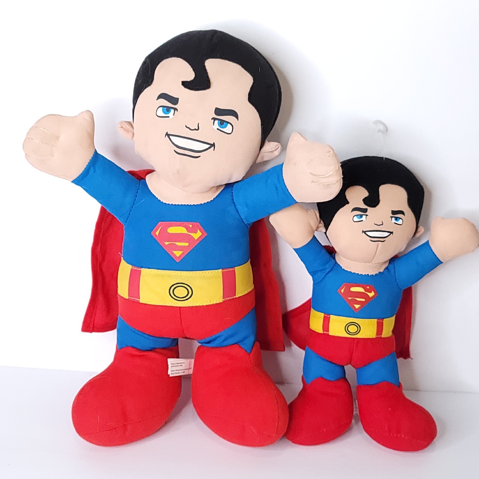 DC Super Friends Toy Factory Superman Lot of 2 Plush Stuffed Animal 13 ...