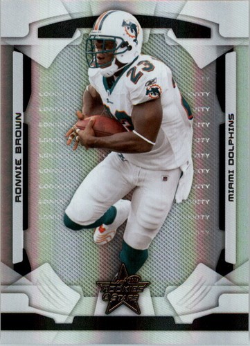 2008 Leaf Rookies & Stars - Longevity Parallel Black #52 Ronnie Brown ...