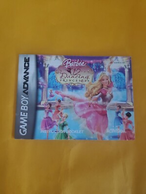 Barbie 12 Dancing Princesses (Gameboy Advance, GBA) Manual Only / No ...