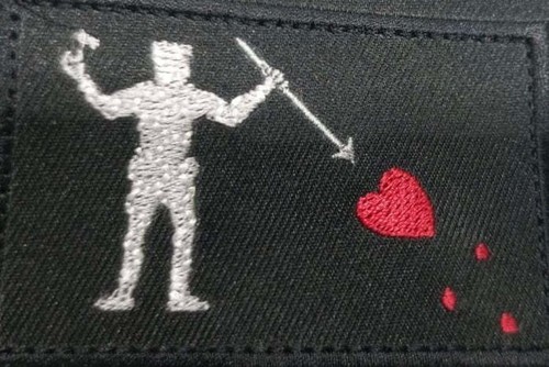 Tactical Patch - Black Beard Flag | eBay