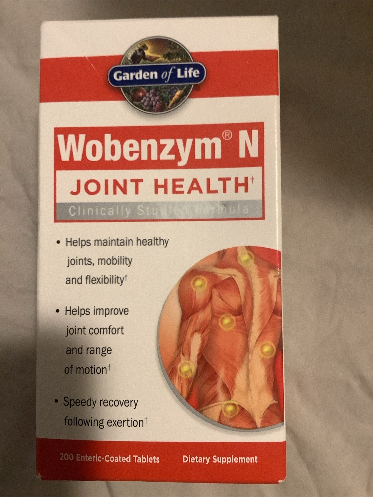 Garden of Life Wobenzym N Healthy Inflammation Joint Support 200 Tabs ...