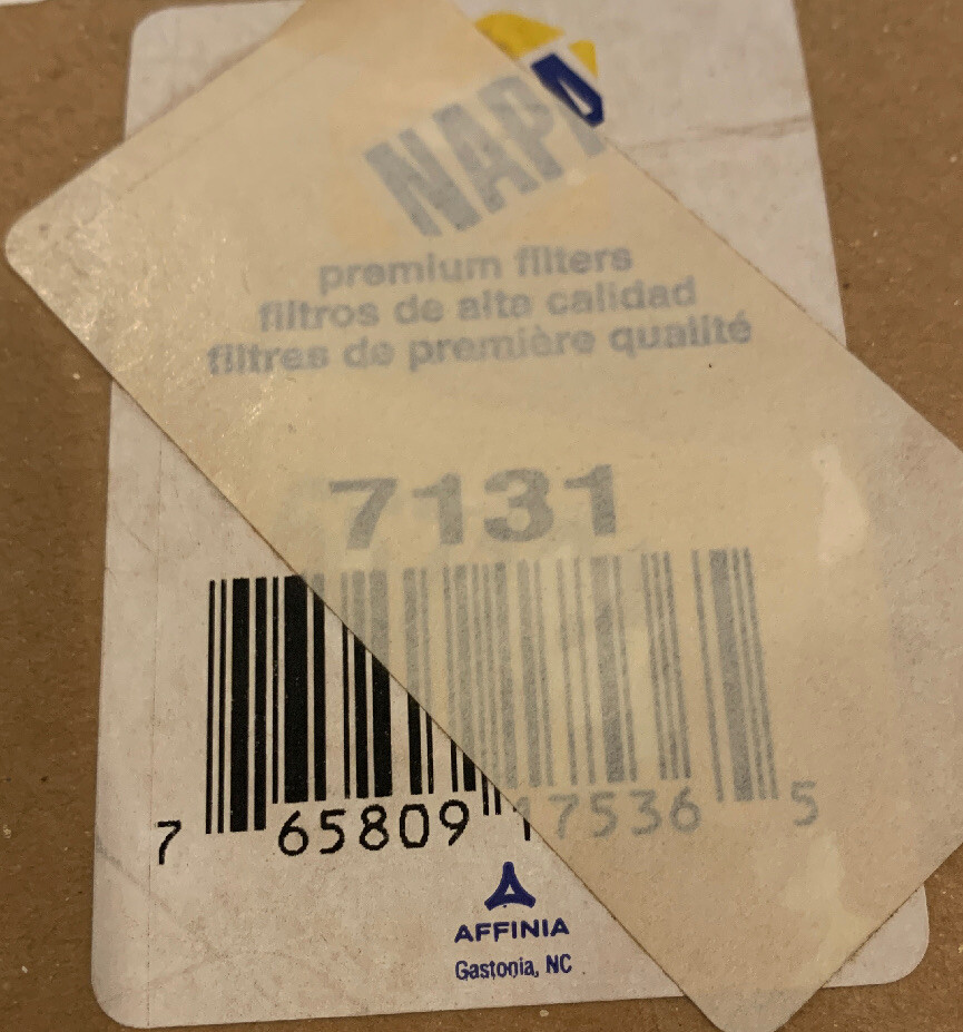Box of 7 NAPA 7131 Oil Filters | eBay