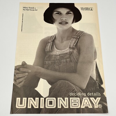 Hilary Swank UnionBay The Next Karate Kid Vintage Promo Print Ad 8x11 ...