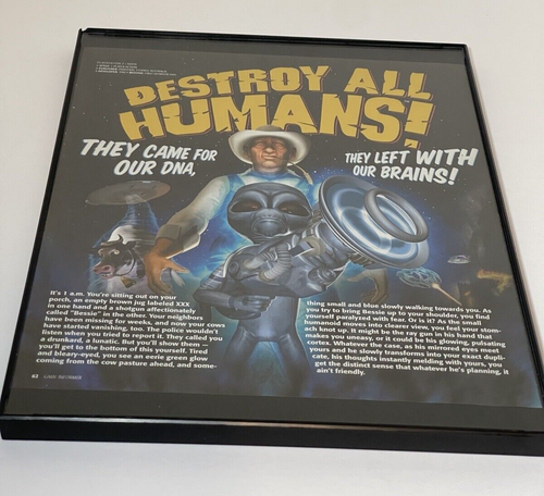 Destroy All Humans! Xbox Playstation 2004 Magazine Print Ad Framed | eBay