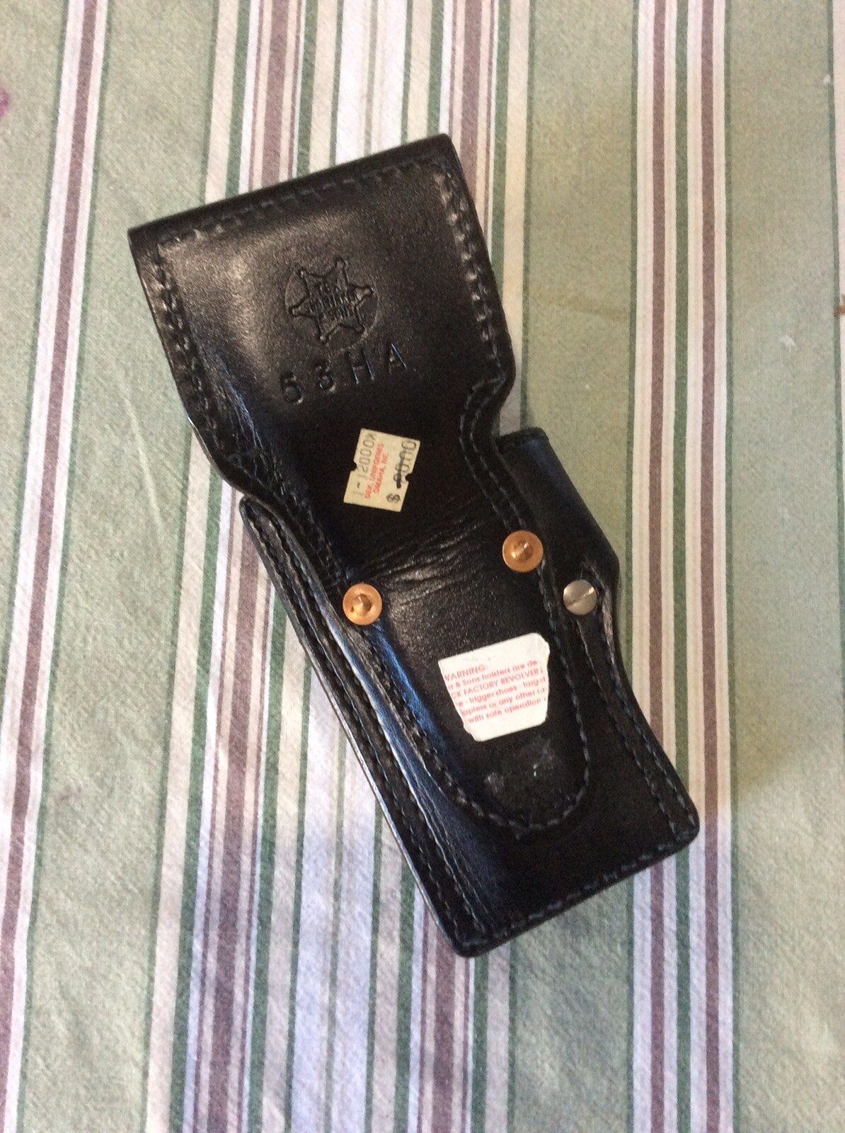 Tex Shoemaker & Sons 53HA Black Leather Holster Tactical RH | eBay