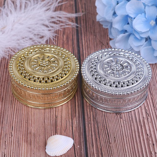 Creative plastic round candy box wedding vintage chocolate gift treat ...