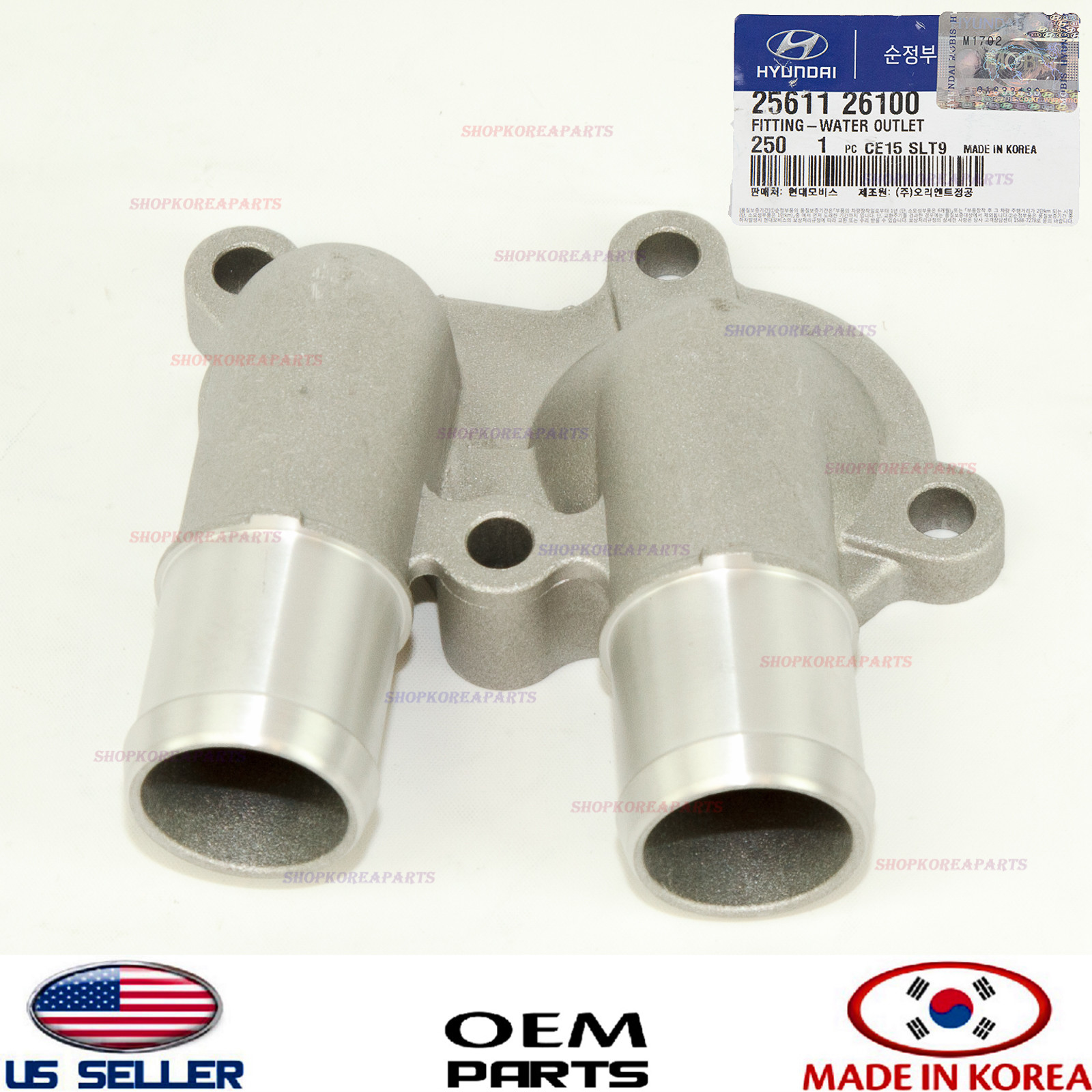 THERMOSTAT HOUSING COOLANT GENUINE!!! HYUNDAI ACCENT 1.6L 2001-2005 ...