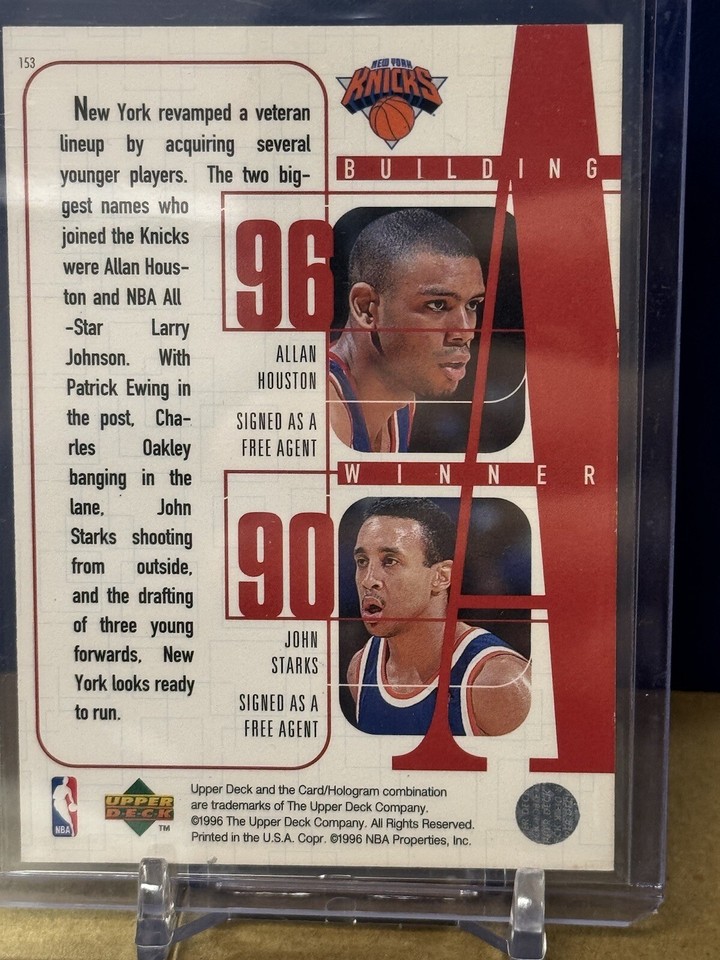 1996 Upper Deck New York Knicks Building A Winner #153 | eBay
