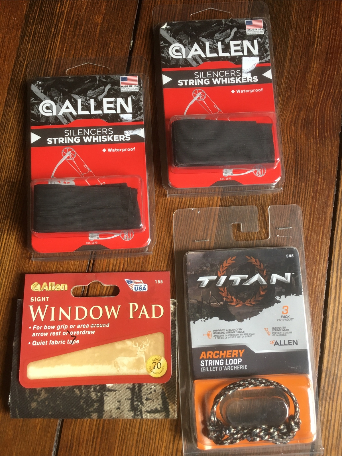 Allen Archery Accessory Lot Bow String Whiskers Archery NEW | eBay