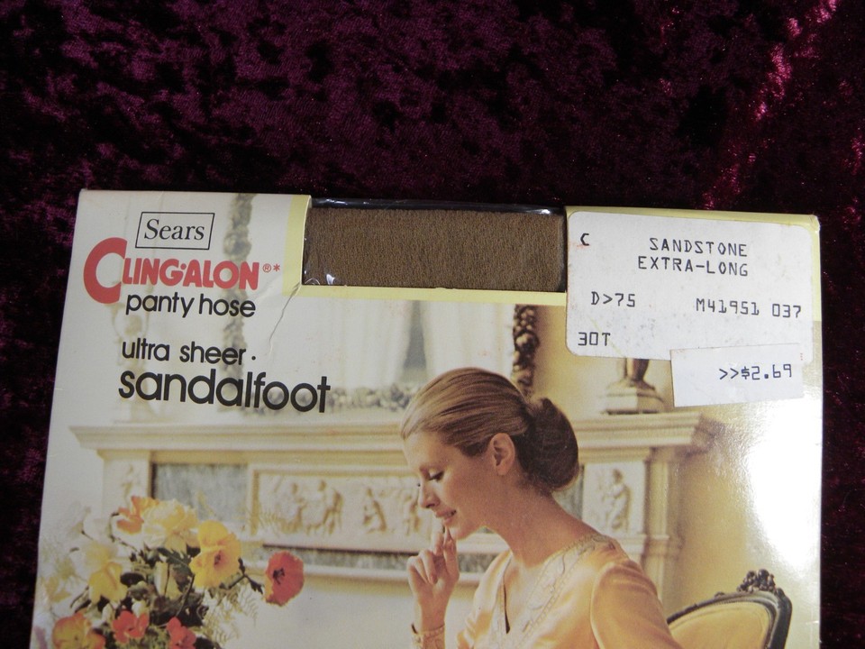 CLING ALON Ultra Sheer Tall / Extra Long Panty Hose Sandstone Sears ...