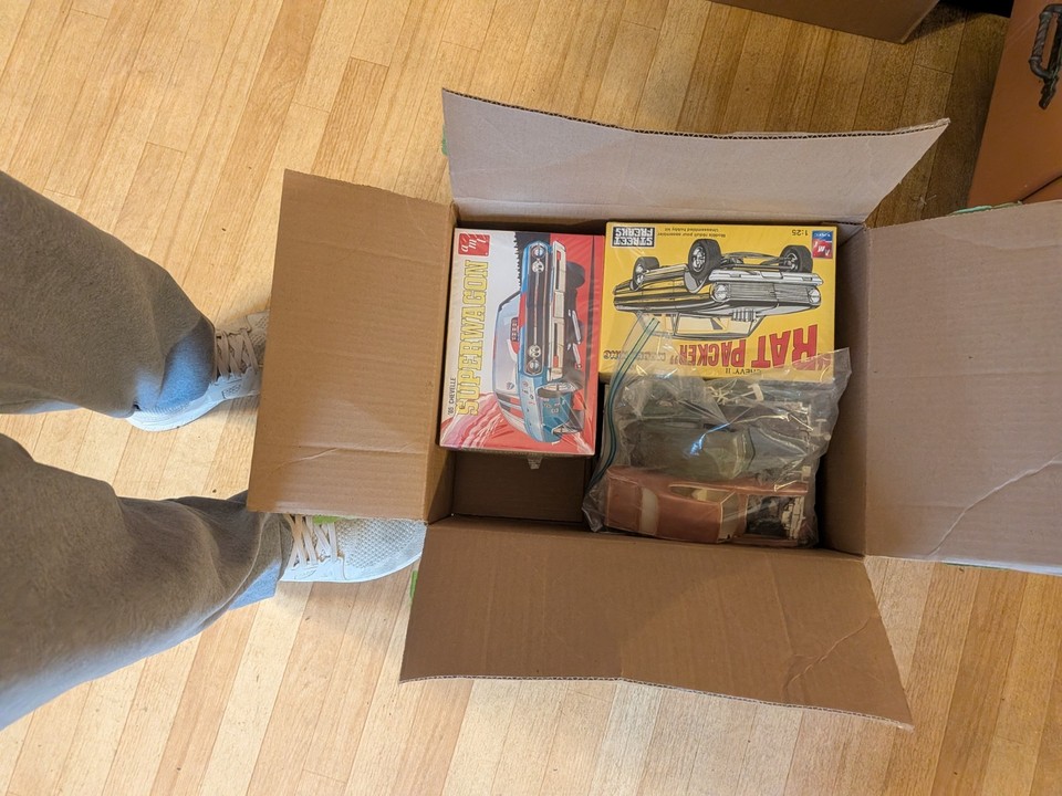 LOT OF MODEL KIT USED HALF BUILT AND BUILT LOT #2 | eBay