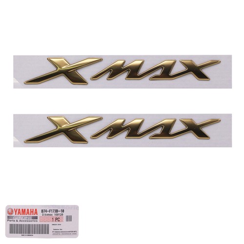 Gold Logo "X-MAX" Side Emblem Genuien Decal Fits Yamaha X-Max 2019 2020 ...