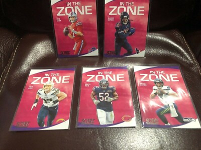 2020 Score In the Zone Cards J. Allen #17, D Hopkins # 10, R. Wilson#3 ...