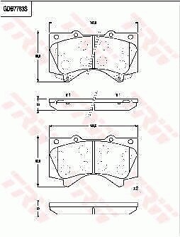 TRW GDB7763 Disc Brake Brake Pad Set for sale online | eBay