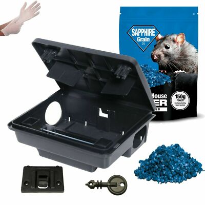 RODENT Poison BOX RAT-MOUSE STATION with or without Bait/Refill BAIT ...