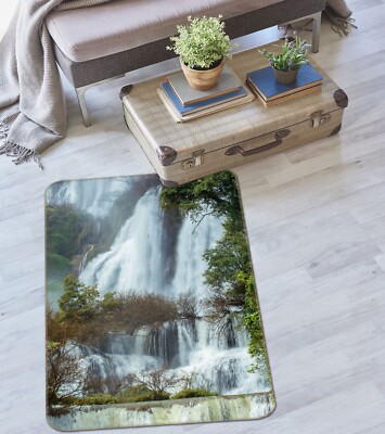 3D Waterfall Trees River ZHUA398 Game Non Slip Rug Mat Photo Carpet Amy ...