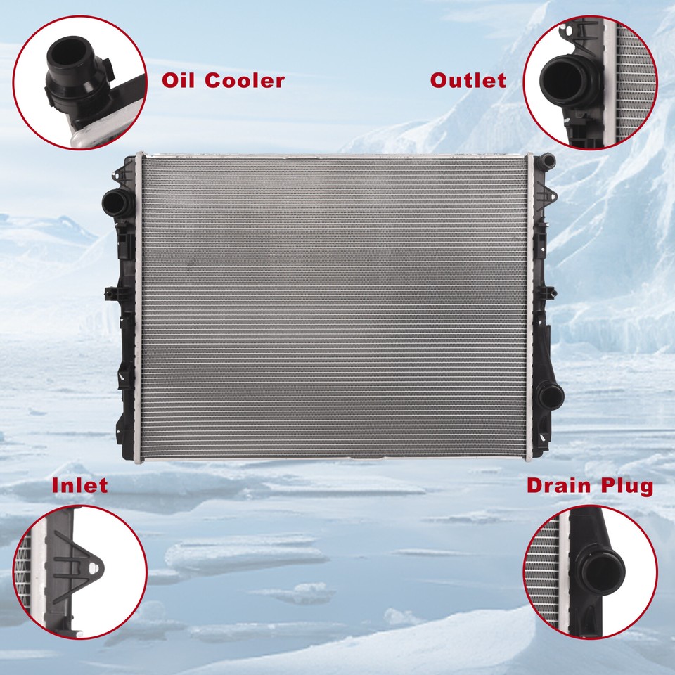 Radiator For Mercedes-Benz GLC300 E350 2020-2023 GLC43 AMG 2022 2023 ...