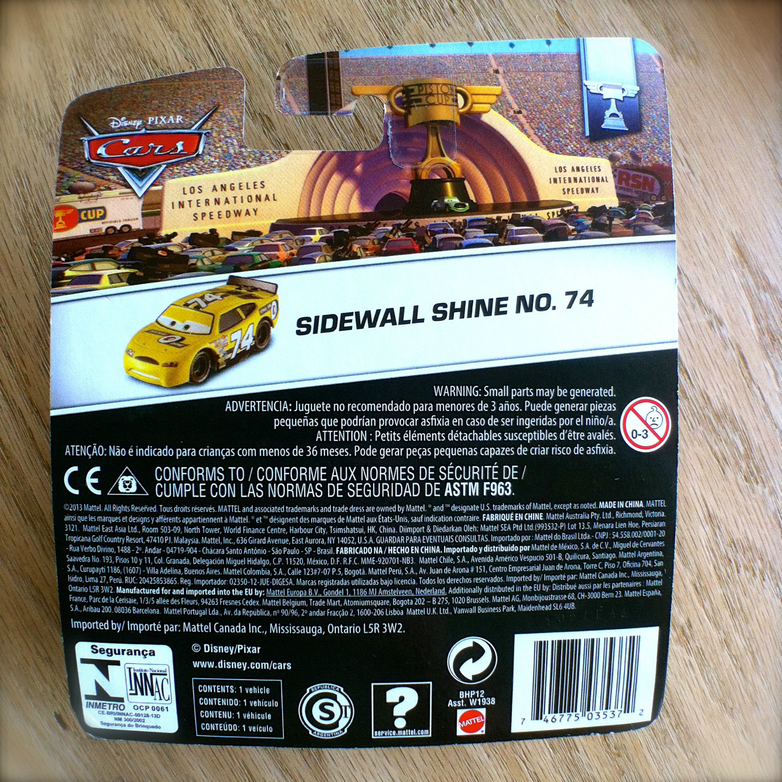 Disney PIXAR Cars SIDEWALL SHINE NO. 74 2014 PISTON CUP diecast 15/16 ...