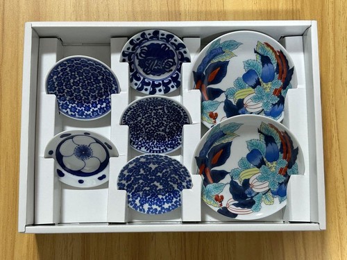 Okada Art Museum Arita Ware Plates Set 2 Dinner Plates 12.5cm + 5 ...