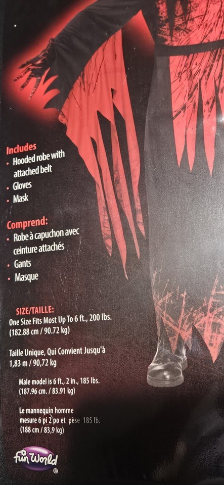 Fun World Scream Ghostface Aged Mask Costume | eBay