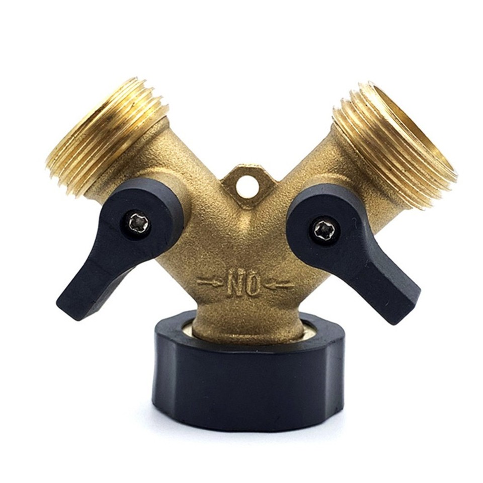 Tap Adaptor Y Splitter Y-distributor 2 Way Hose Connector Washing ...