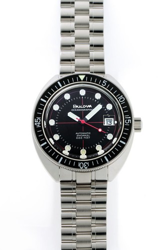 BULOVA WATCH OCEANOGRAPHER DEVIL DIVER 96B344 AUTOMATIC WINDING BLACK ...