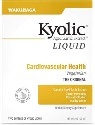Kyolic, Aged Garlic Extract, Cardiovascular, Liquid, 2 bottles, 2 fl oz ...