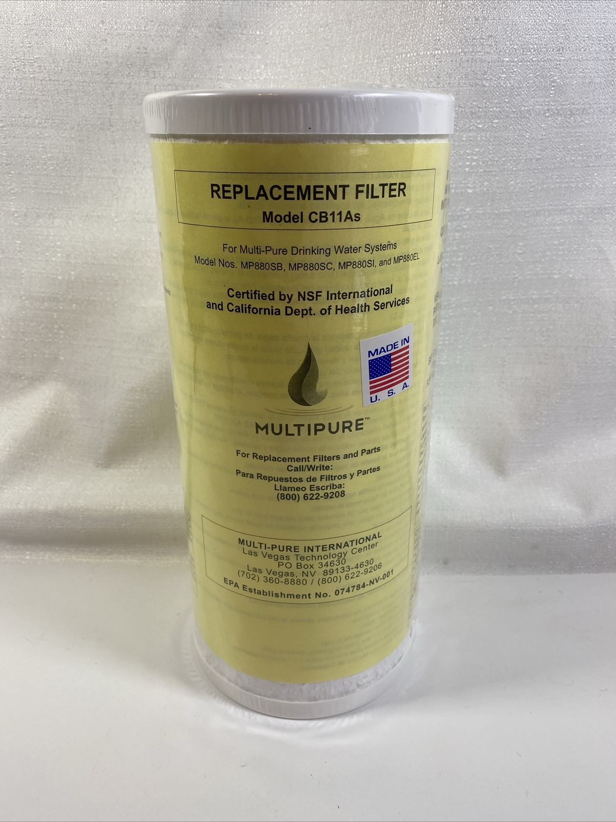 Multipure CB11As Replacement Water Filter for Multi-Pure Drinking Water ...