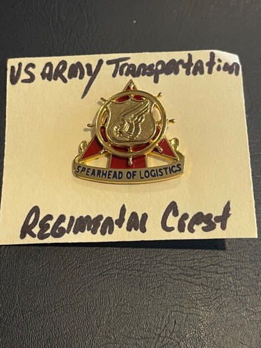 US Army Corps Crest Transportation Spearhead of Logistics Lapel / Hat ...