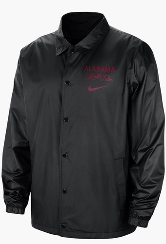 NIKE ALABAMA COLLEGE BUTTON JACKET BLACK FD6916-010 MENS MEDIUM | eBay