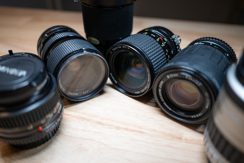 GREAT CONDITION 35mm Film Camera LENS LOT - MINOLTA - PENTAX - CANON | eBay