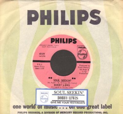 Lewis, Bobby - Soul Seekin' Philips 40519 Promo Vinyl 45 rpm Record | eBay