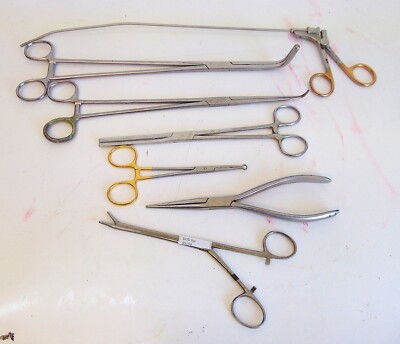 Lot Of 7 Assorted Medical Forceps Weck, Richards, Pilling, Aesculap ...