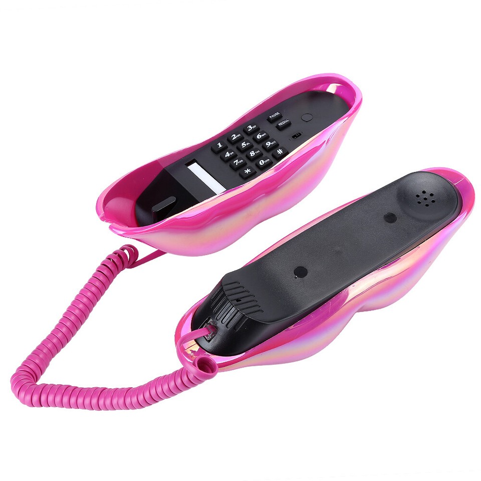 Novelty Lip Shaped Telephone Landline Desk Corded Phone Home Hotel ...