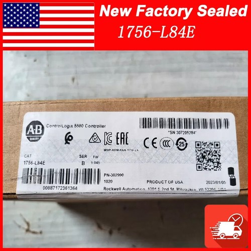 New Factory Sealed Allen Bradley 1756-L84E SER B ControlLogix 5580 ...