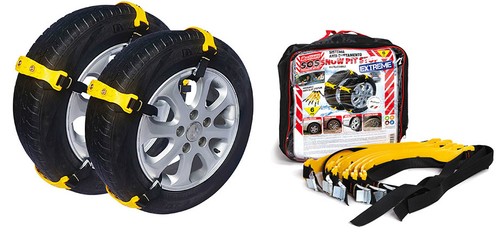 Fasce Antiscivolamento da Neve per Auto SNOW PIT STOP EXTREME 6 pezzi ...