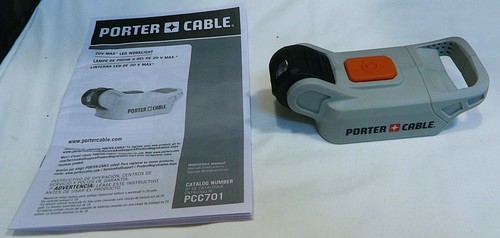 New- Porter Cable PCC701 20V Max Li-Ion LED Flashlight/Work Light ...
