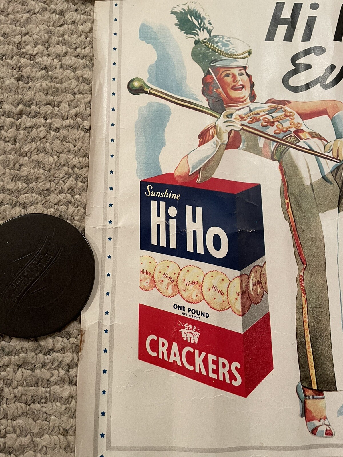 Original Privately Printed WWII Poster Hi-Ho Crackers Buy War Bonds ...