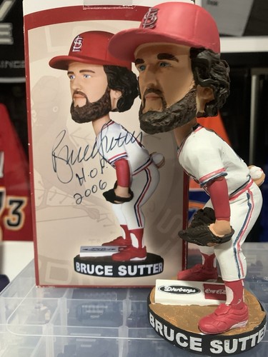 Bruce Sutter St Louis Cardinals Autographed Bobblehead Signed Box | eBay