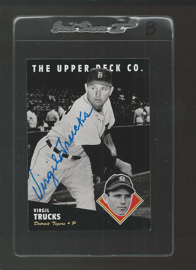 Virgil Trucks Signed Auto 1994 Upper Deck #39 Baseball Card Autograph B ...