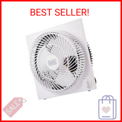 BLACK+DECKER Mini Box Fan Tabletop Quiet 9 Inch Desk Box Fans Frameless ...