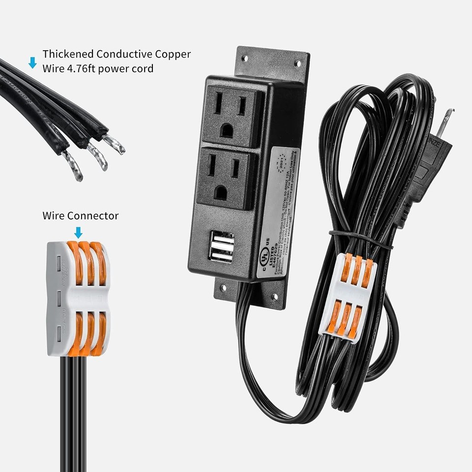 Gun Safe Power Outlet Kit, Gun Safe Accessory Electrical Outlet with ...