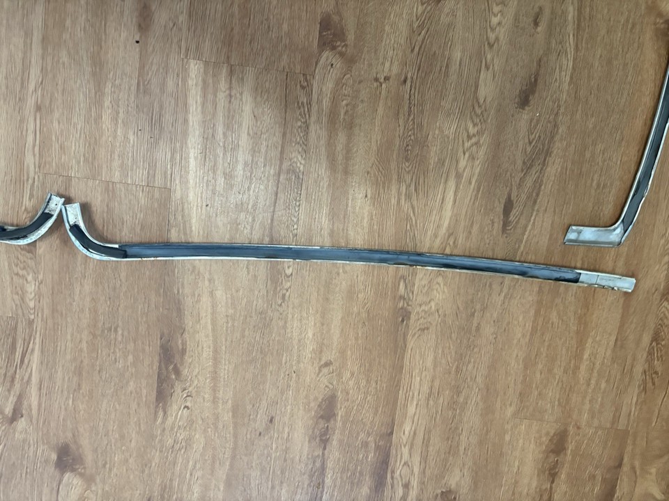 80-97 FORD OBS F150 BRONCO F250 F350 WINDSHIELD CHROME TRIM Set 5 Pcs ...